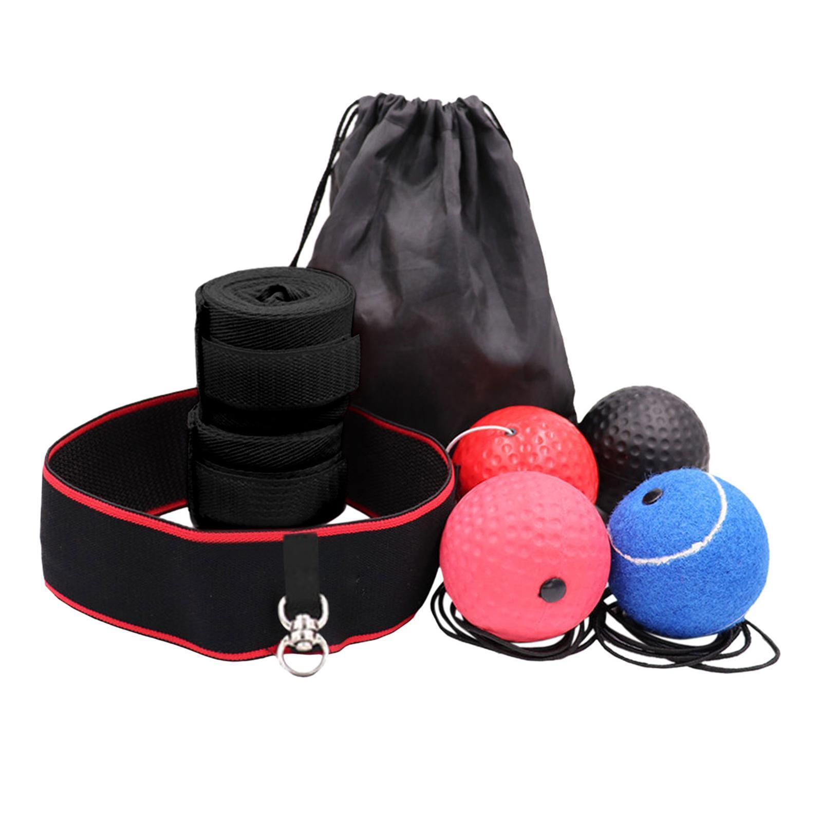 Boxing Reflex Ball Headband Exercise Agility Workout Mma Adjustable ...