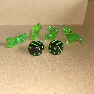 Monopoly Voice Banking Game Replacement Set of 4 Tokens Plus Dice | eBay