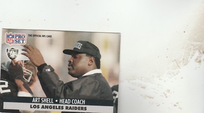 FREE SHIPPING-MINT-1991 Pro Set #198 Art Shell Los Angeles Raiders ...