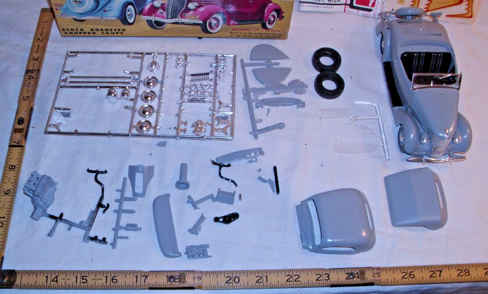 AMT 36 FORD 3 IN 1 CUSTOMIZING CAR MODEL KIT BUILT UP BOXED 1:25 | eBay