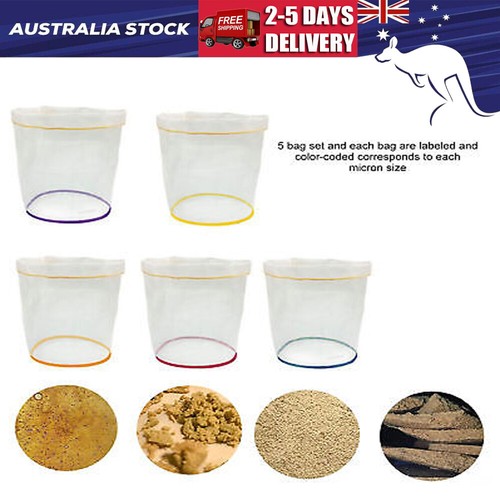 5pcs 5 Gallon Filter Bag Bubble Bag Ice Essence Extractor Kit Set L0A6 ...