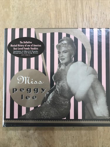Peggy Lee ‎– Miss Peggy Lee SEALED 4 CD BOX SET W/BOOKLET DEFINITIVE ...