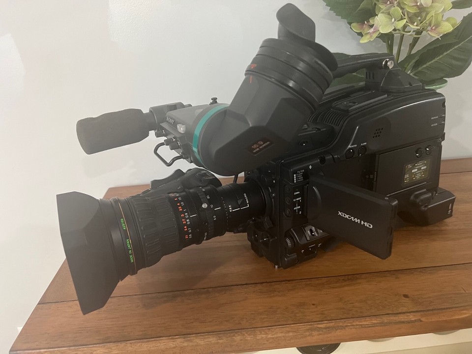 Sony PDW-F355 XDCAM HD Professional Disc Camcorder and Fujinon HSs18x5 ...