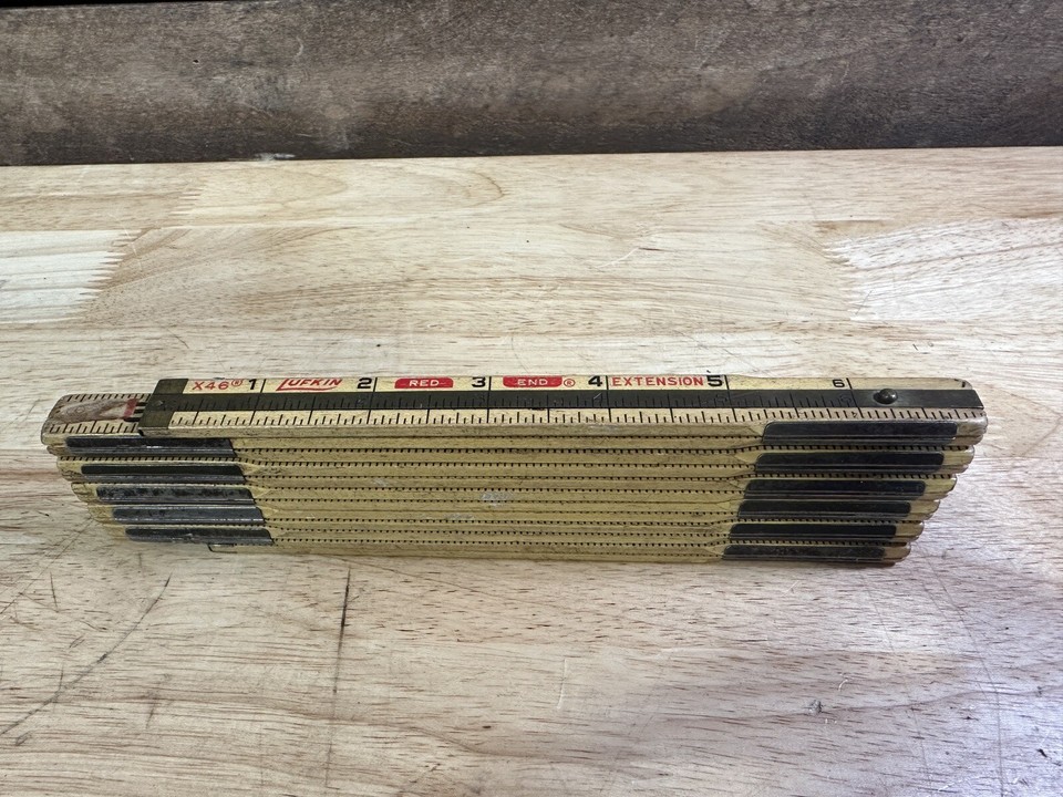 Vintage Lot Of 8 Folding Measuring Sticks/ Rulers Wooden And Metal 6ft ...