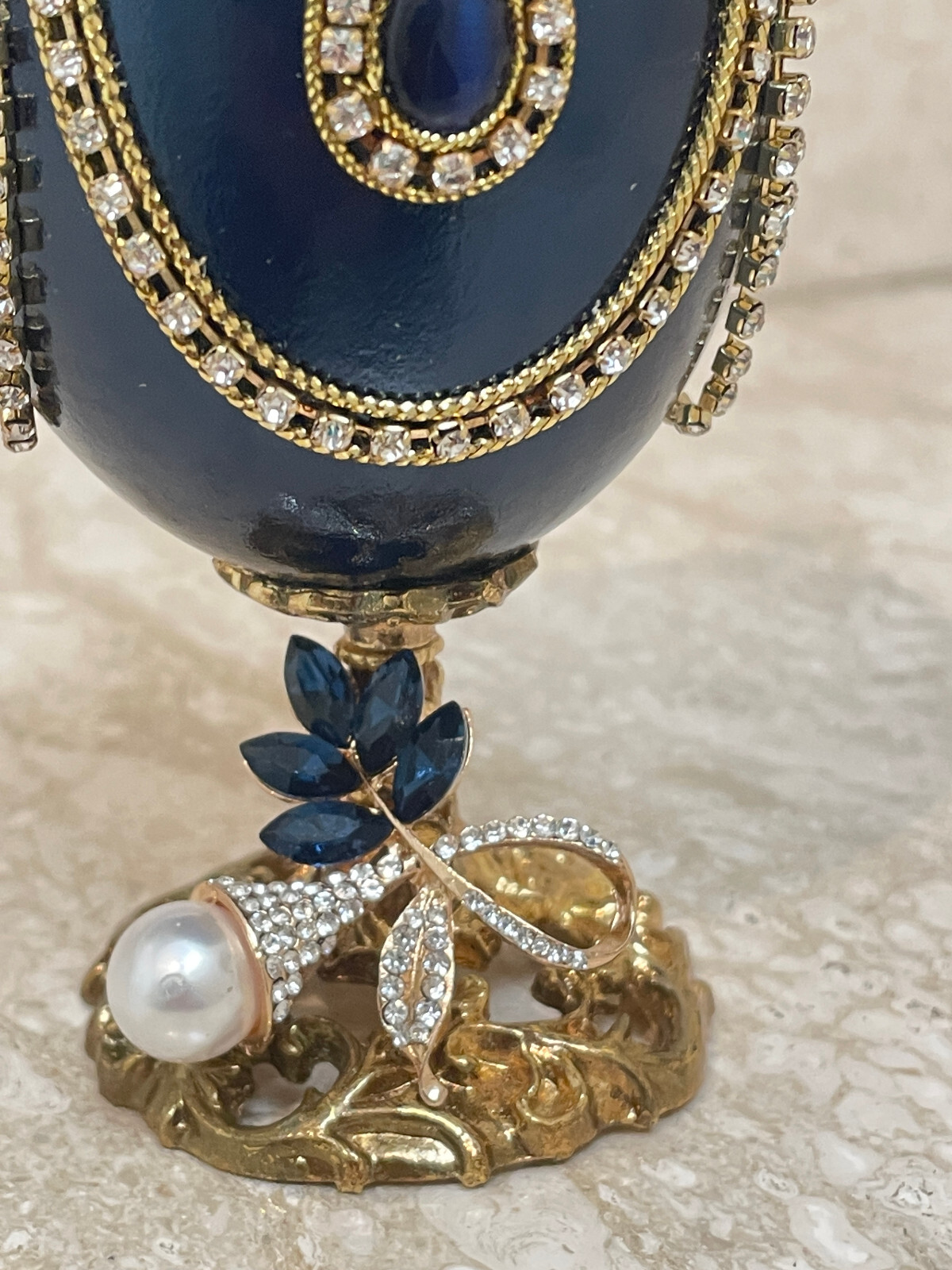 SApphire Diamond Faberge Eggs Imperial Royal Collection 20th ...