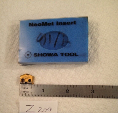 1 NEW 9/16" (.562) NeoMet INSERT. SHOWA TOOL SPADE DRILL INSERT BIT ...