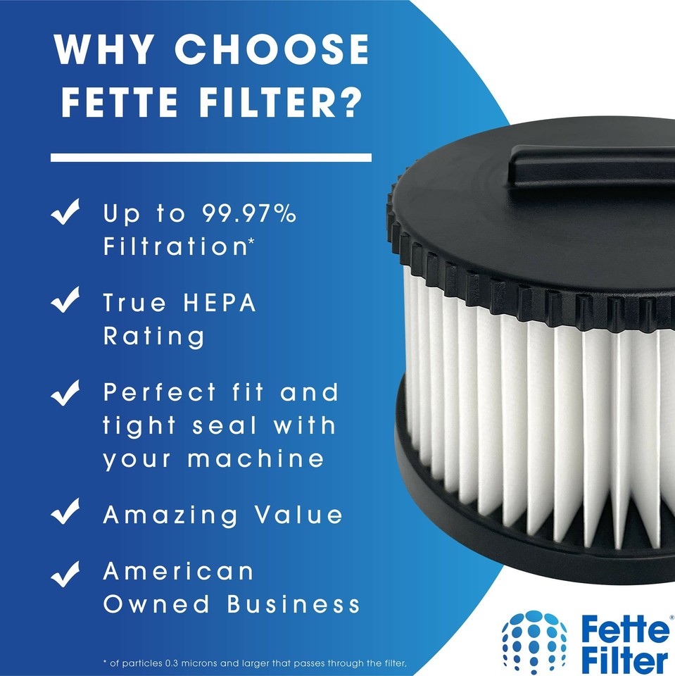DeWALT Replacement HEPA Filter Set For DWV010 & DWV012 (Type 2 ...