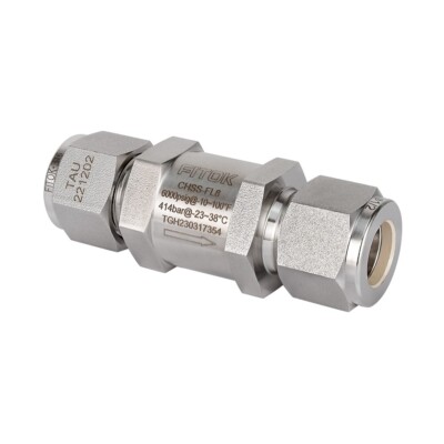 FITOK 316 SS Poppet Check Valve 1/2 in Tube Fitting 3 psi Cracking ...