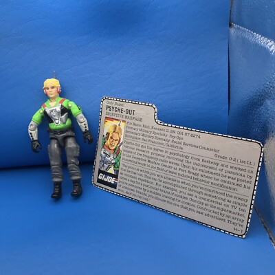 VERY NICE Vintage 1987 GI Joe PSYCH OUT 3.75" Action Figure Toy with ...