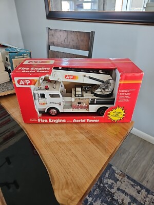 A&P Fire Engine With Aerial Tower Fire Truck New In Box | eBay