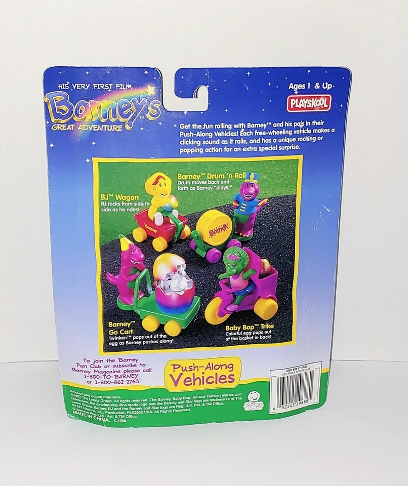Barney's Great Adventure Push-Along Vehicles - Baby Bop Trike | eBay