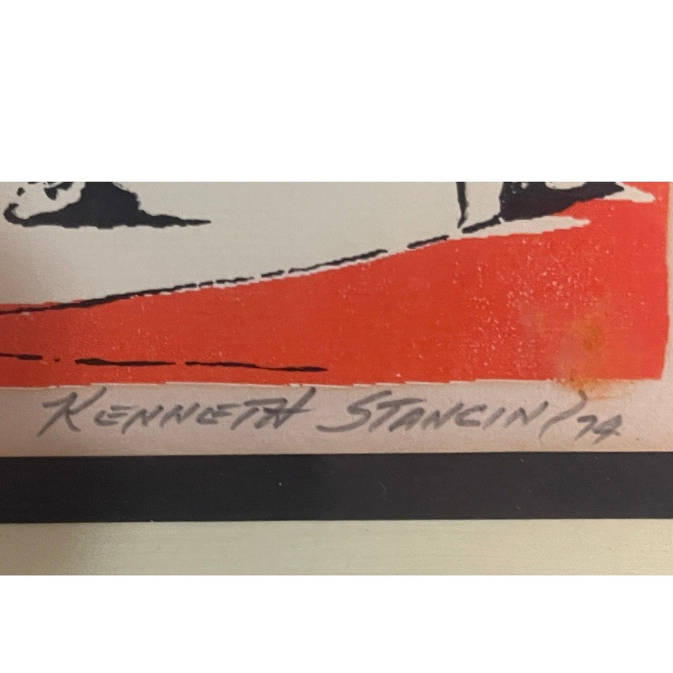 *Kenneth Stancin* Fantastic Pair of Seriographs Signed / Numbered 1974 ...
