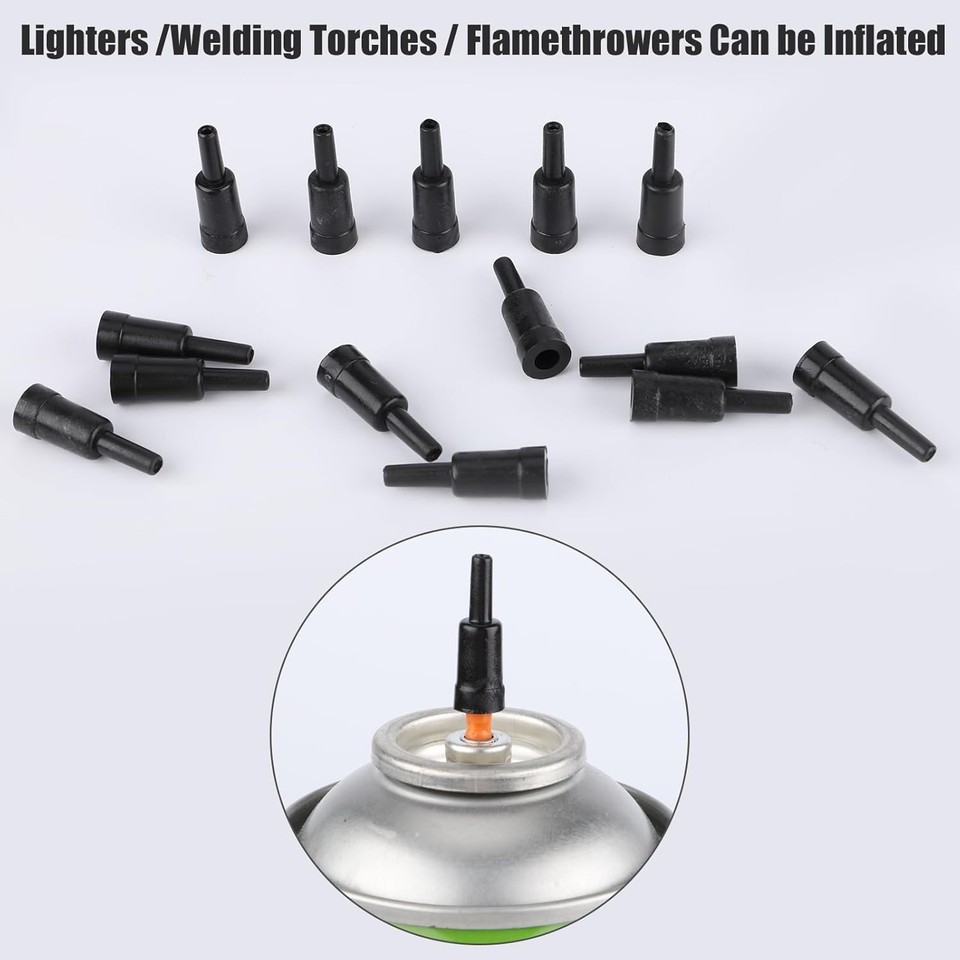 12pcs Butane Tank Adapter, Propane Gas Refill Adapter Tips Nozzle... | eBay