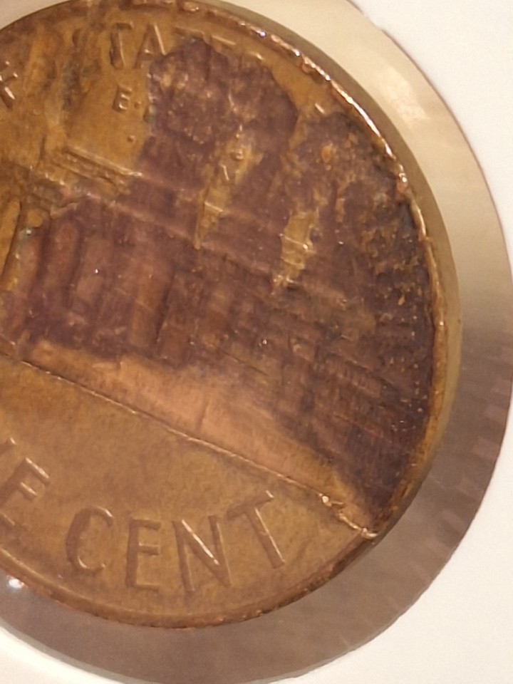 Major Struck Through Mint Error 1967 Lincoln Memorial Cent Nice ~XF ...