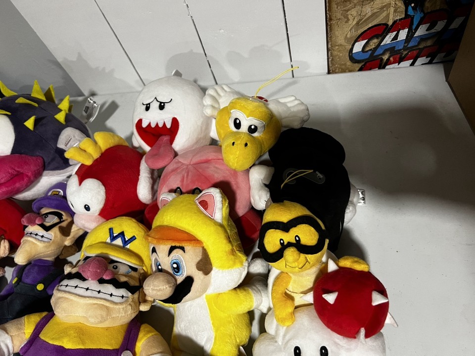 Super Mario Plush Doll Lot - Mario Luigi Wario Waluigi Boo Characters ...