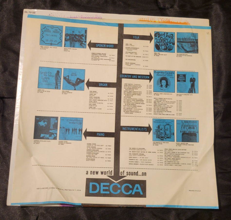 Ernest Tubb Saturday Satan Sunday Saint (Record lp, Decca) VG COND. | eBay