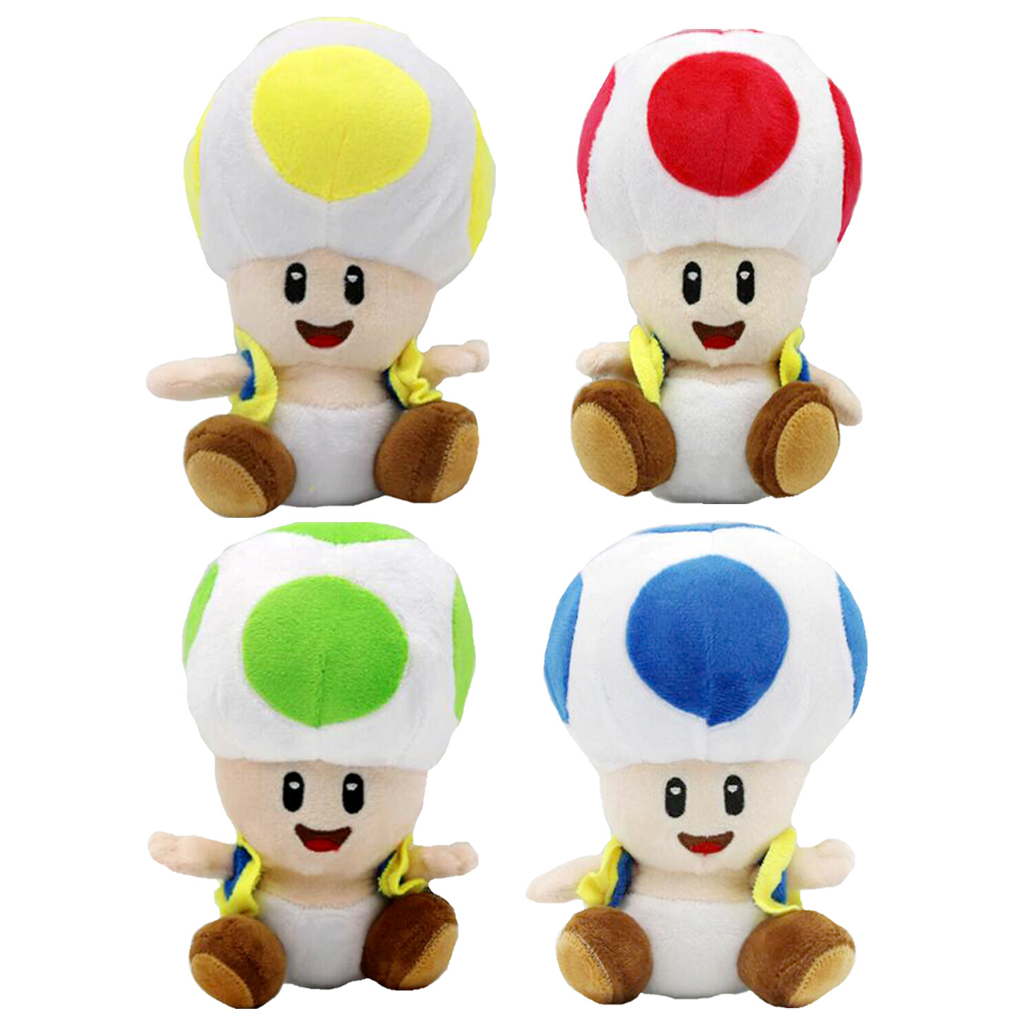 Mario Luigi Yellow Toad Blue Toad