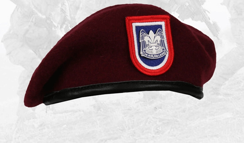 US 82ND AIRBORNE DIVISION BERET HAT MILITARY BERET FLASH RED BERET | eBay