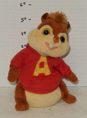 2008 Ty Alvin and the Chipmunks ALVIN 6" Beanie baby plush toy Red | eBay