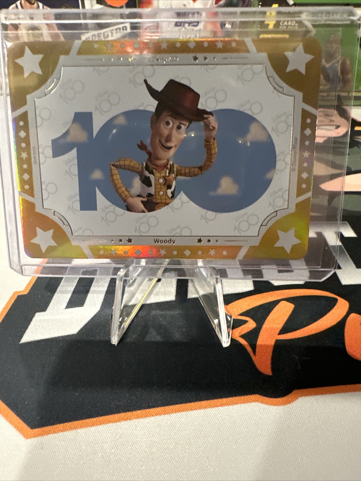 Woody 2023 Card Fun Joyful Disney 100 Year Of Wonder Art Golden Card ...