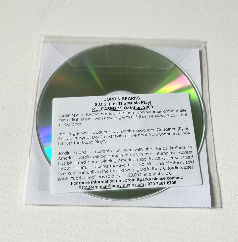 Jordin Sparks - S.O.S (Let The Music Play) CD Promo Single | eBay