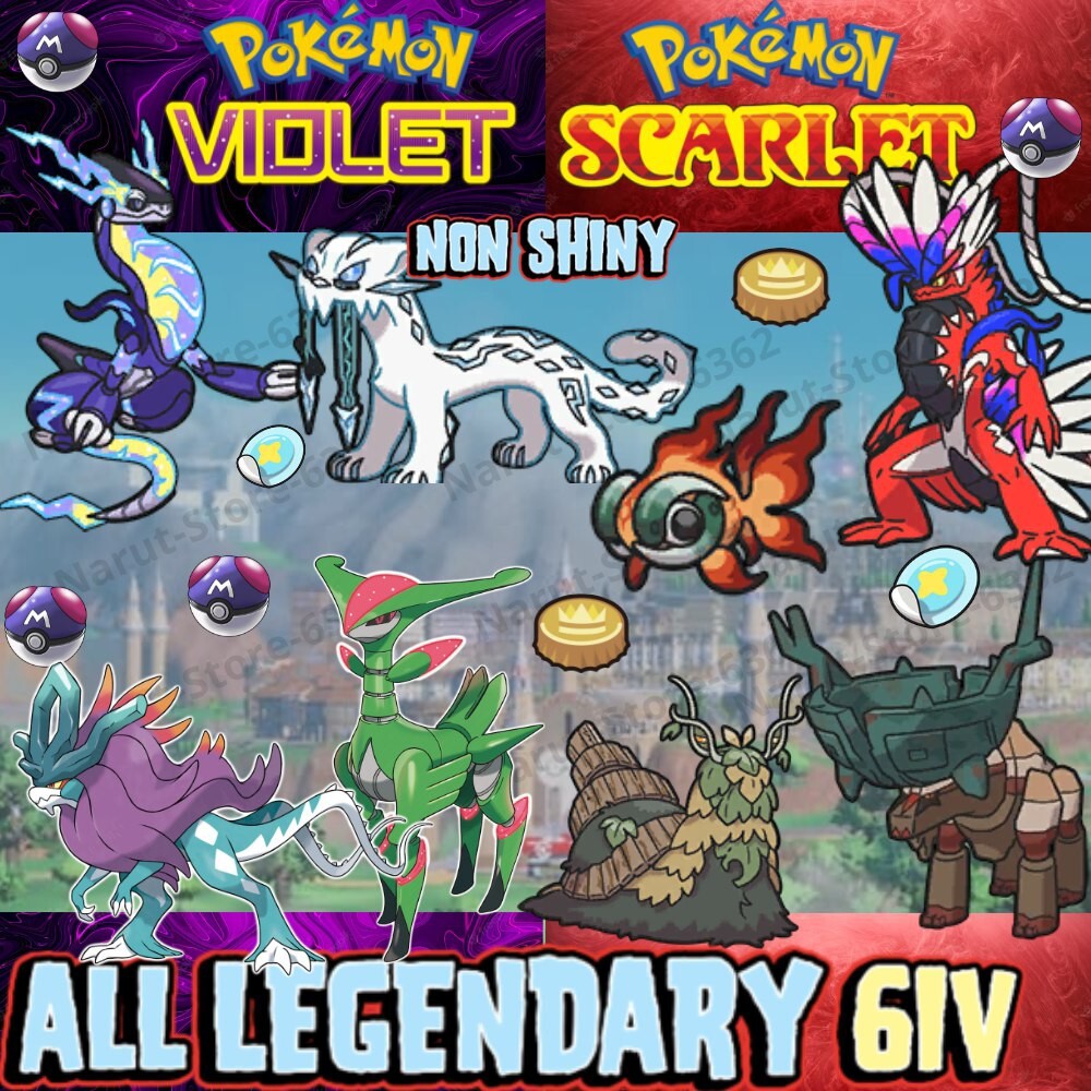 🌟ALL PALDEA LEGENDARY 🌟6IV WITH HELD ITEMS🔥POKEMON SCARLET & VIOLET | eBay