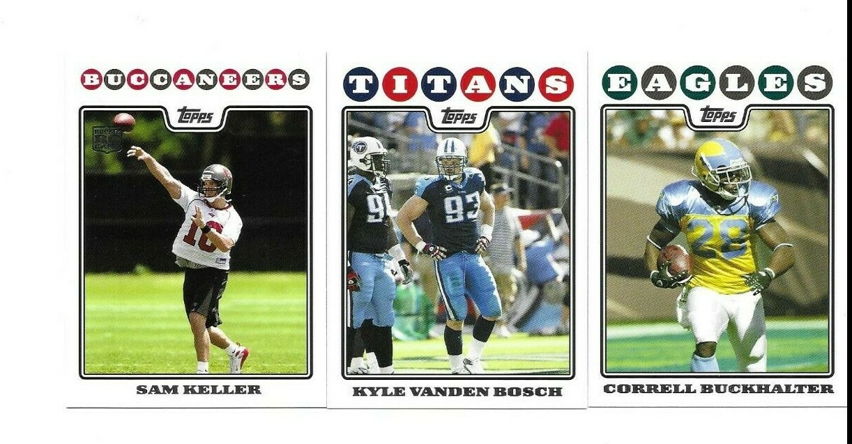 NEBRASKA CORNHUSKERS 2008 TOPPS TEAM SET 3 CARDS SAM KELLER ROOKIE ...