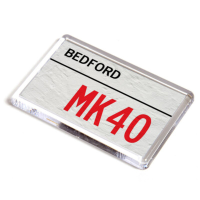 FRIDGE MAGNET - Bedford MK40 - UK Postcode | eBay UK