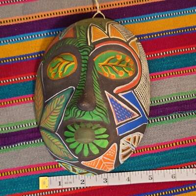 Barbados Face Mask Painted Clay | eBay