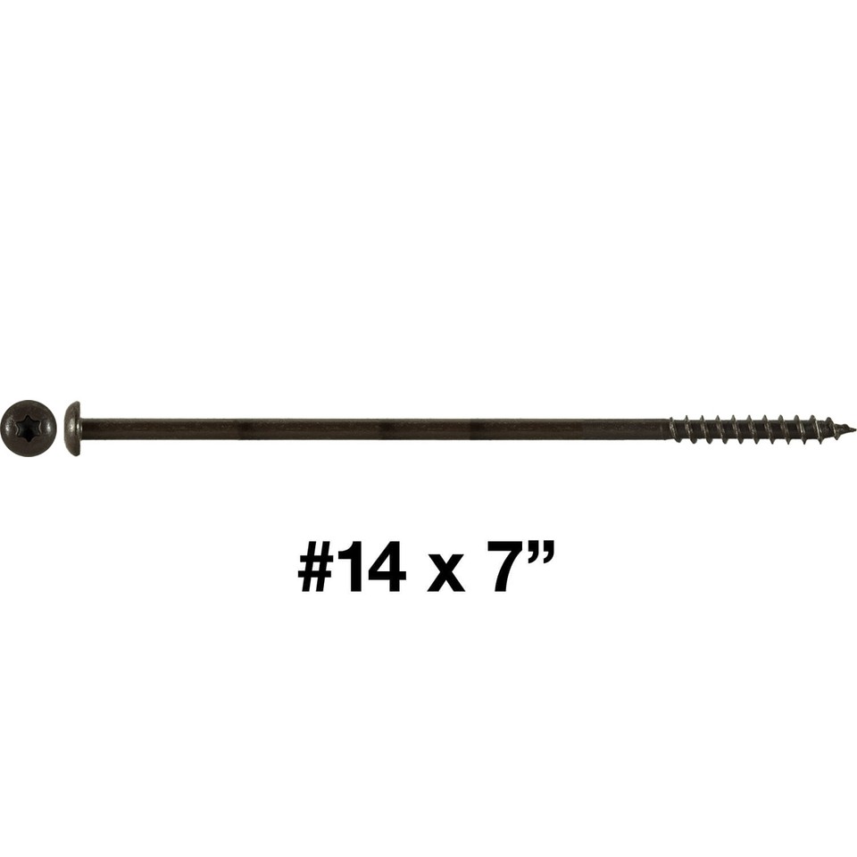 GUTTER SCREWS: 14 x 7" Ceramic Coated Colored Torx Gutter Screws White ...
