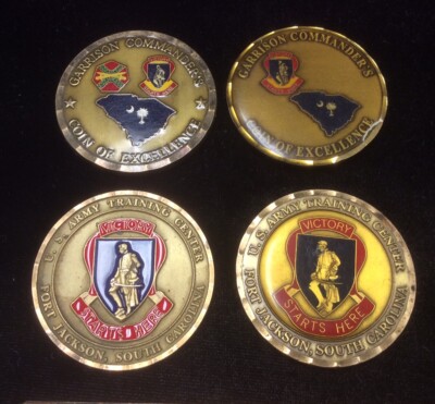 Set Of (4) - Fort Jackson - Challenge Coins | eBay