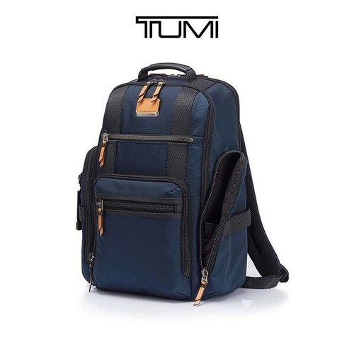 TUMI Alpha 3 Briefcase Blue Backpack Nylon Shoulder Bag Business Sports ...