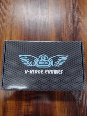 SE BIKES Crankarm Set BMX V-Ridge 180 3Pc 19Mmx8T Spline W/Bb Axle ...