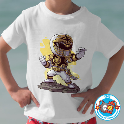 BOYS POWER RANGER INSPIRED T-SHIRT NEW COMIC STYE DESIGN | eBay