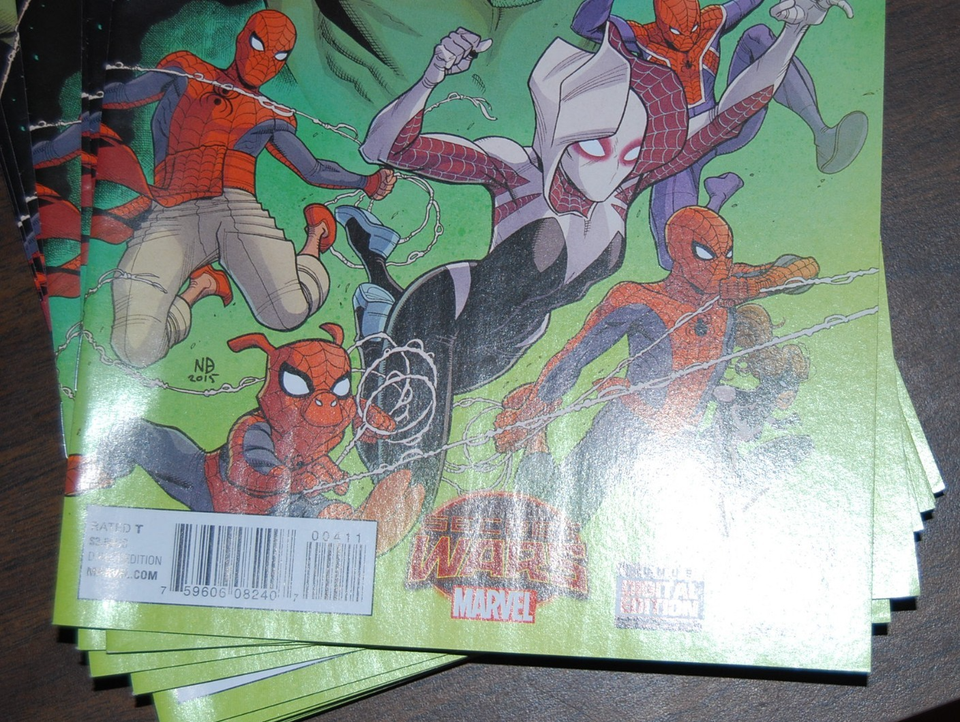 Spider-Verse #4 Marvel 2015 Spider-Man Ghost-Spider Arana Spider-Ham ...