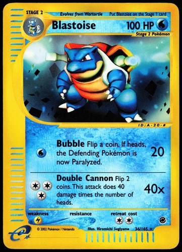 Pokemon Card - Blastoise Expedition 36/165 Reverse Holo | eBay