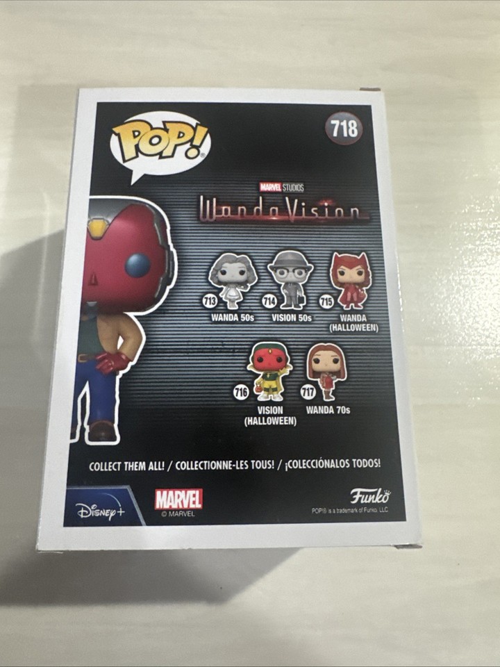 Funko Pop! Marvel Wanda Vision Vision 70s #718 (GameStop Exc) Vinyl ...