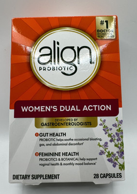 Align Women’s Dual Action Probiotic & Botanical 28 Ct Exp 8/25 ...