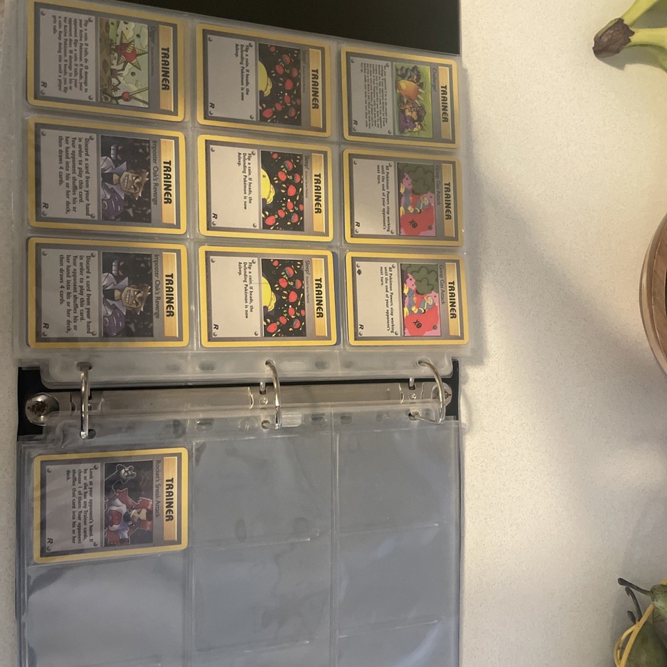 Team Rocket Binder RARE Vintage Binder With 128 Cards 2000 Pokemon with ...