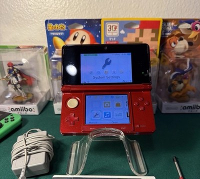Nintendo 3DS Red Handheld Console CTR-001 with Charger and Stylus | eBay