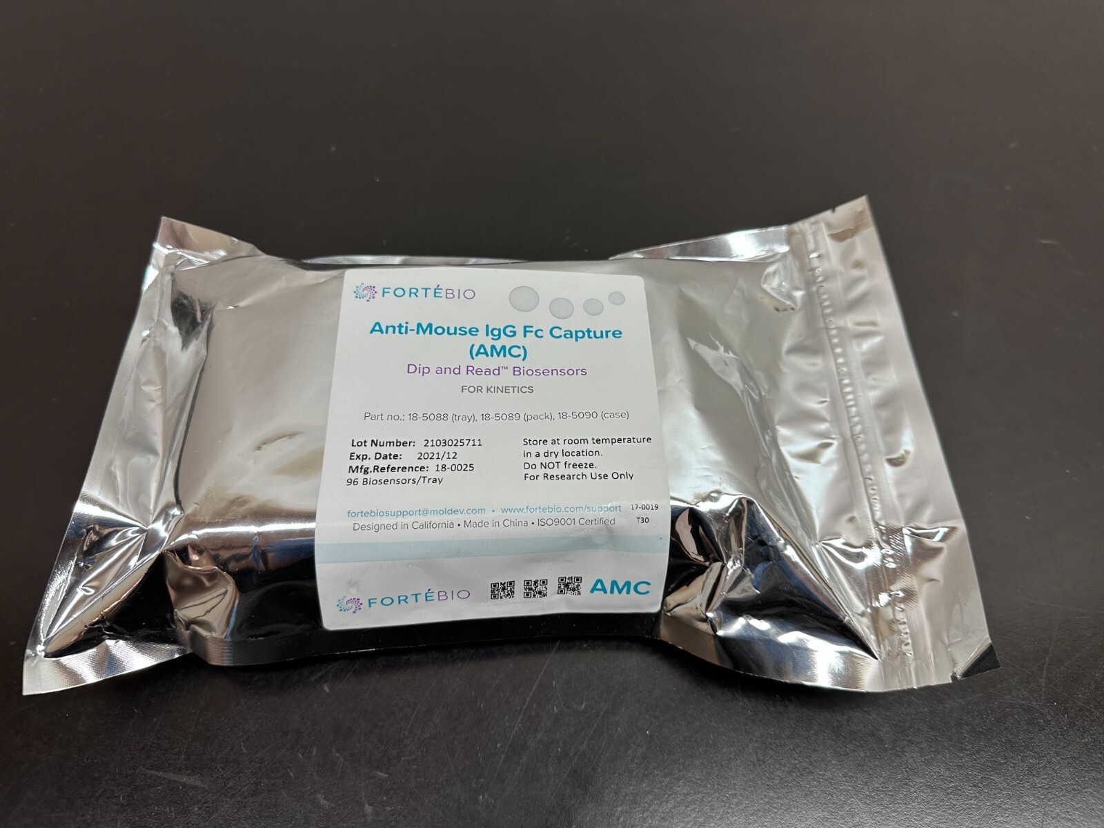 ForteBio Anti-Mouse IgG Fc Capture(AMC) Dip Read Biosensors Kinetic 18 ...