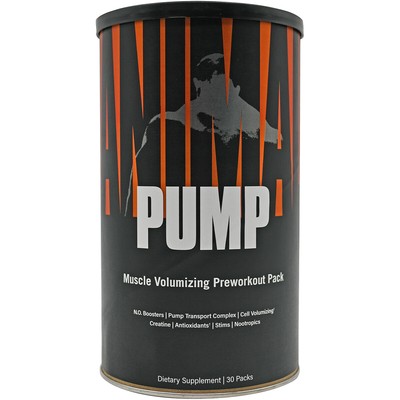 Universal Nutrition Animal Pump - 30 Packs - Preworkout Volumizing ...
