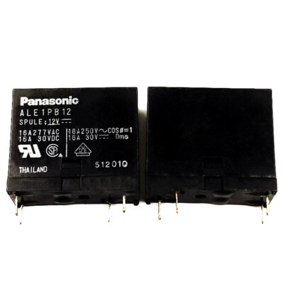10PCS PANASONIC ALE1PB12 12VDC Power Relay 4Pins | eBay