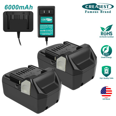18V 6000mAh Li-ion Battery For Hitachi 330139 BSL1815S BSL1825 BSL1830 ...