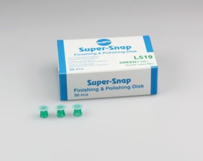SHOFU L519 SUPER-SNAP POLISHING FINE GREEN DISC 50/PK SAFE SIDE DOWN ...