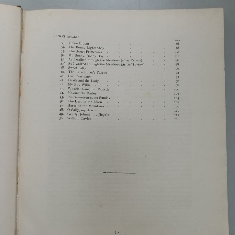 English Folksongs Vol 1 by Cecil Sharp | eBay