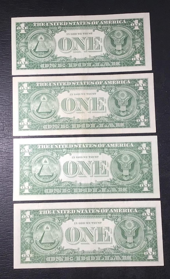 1957-1957B $1 Blue SILVER Certificates X0588 Set of 4! Choice VF ...