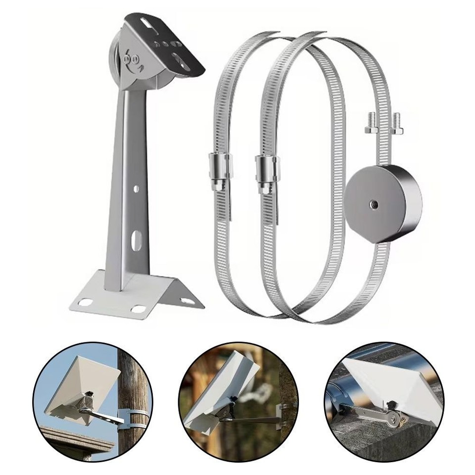 360 Rotation Pole Mount Bracket 180 Tilt Adjustment Complete ...