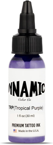 Dynamic Color Co Tropical Purple Tattoo Ink, 1Oz Bottle: Sterilized ...