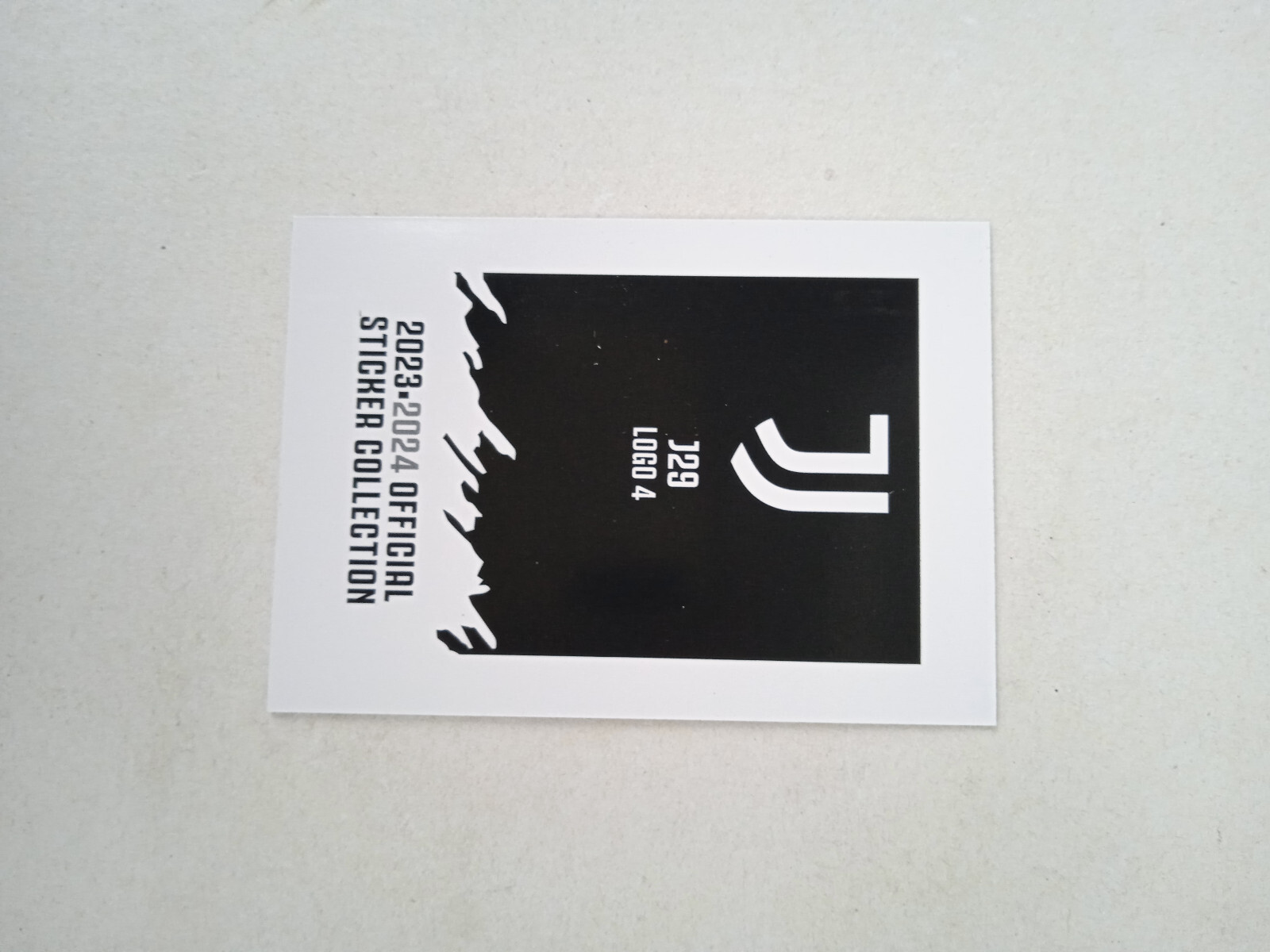 JUVENTUS 2023-2024 OFFICIAL STICKER COLLECTION CARD N. J29 LOGO 4 ...
